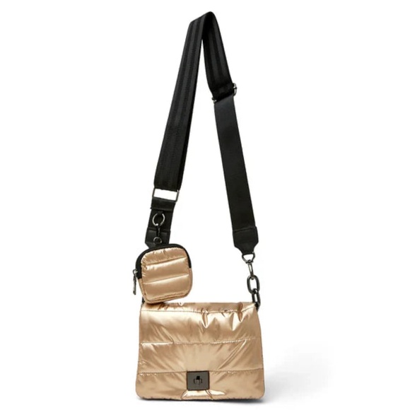 THINK ROYLN | Bags | Think Royln Stylish Gold Crossbody Bag | Poshmark